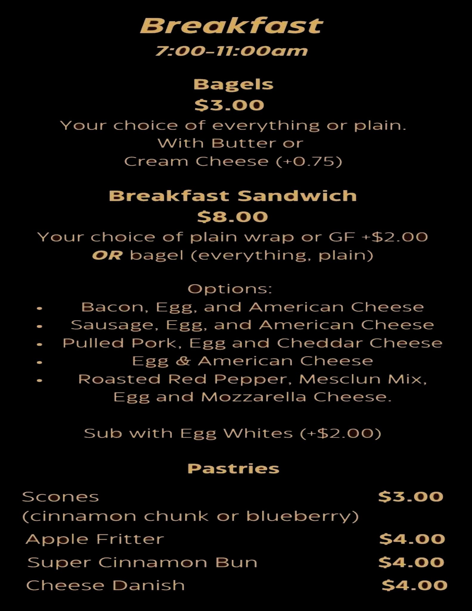 Menu - JAKE'S JAVA